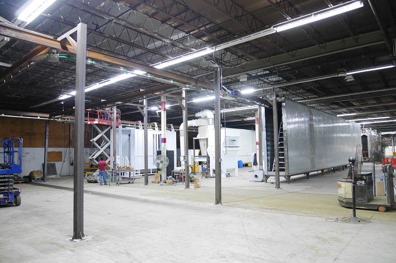 Pallet Rack Powder Coating Line, Fully Automatic Powder Coating Plant