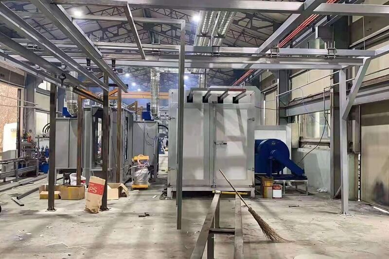 Manual Powder Coating Horizontal Line