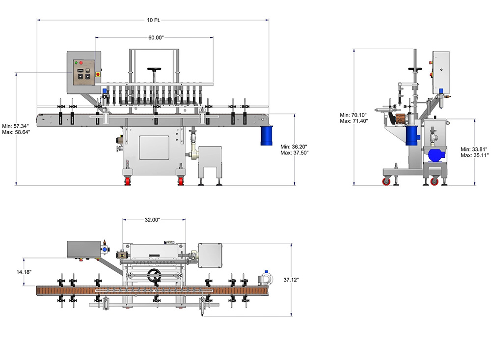 Overflow Filler - Overflow Liquid filling machine, Pressure Overflow ...